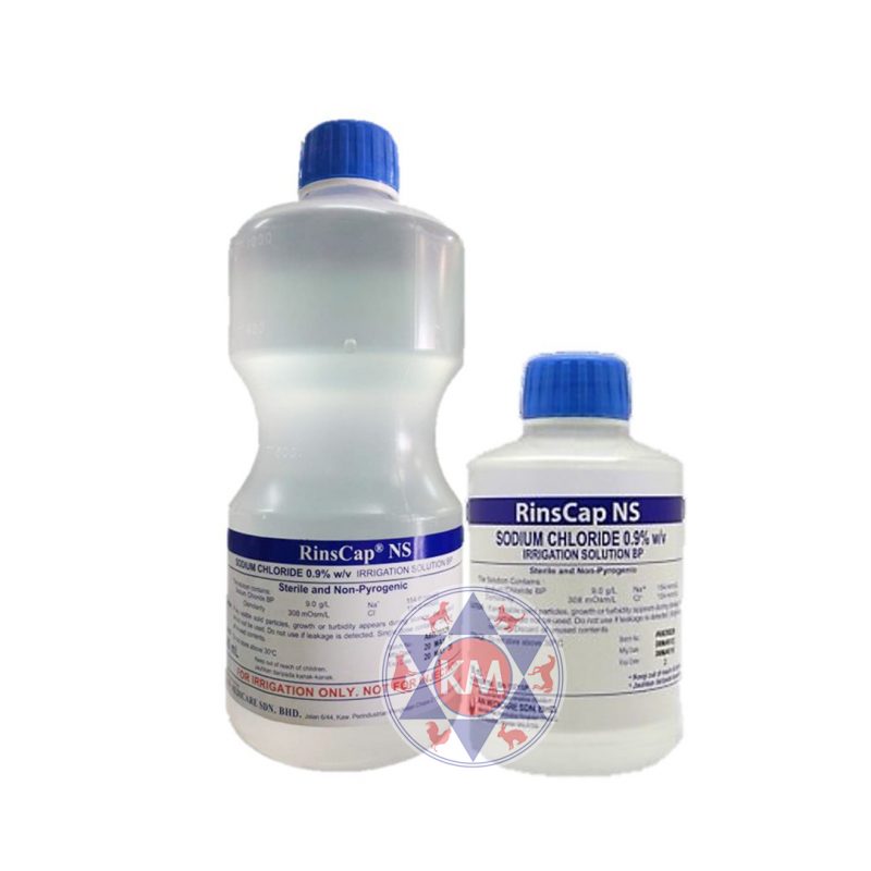 Normal Saline Sodium Chloride Injection 0.9% - 1000ml - KM Vet Pharm ...