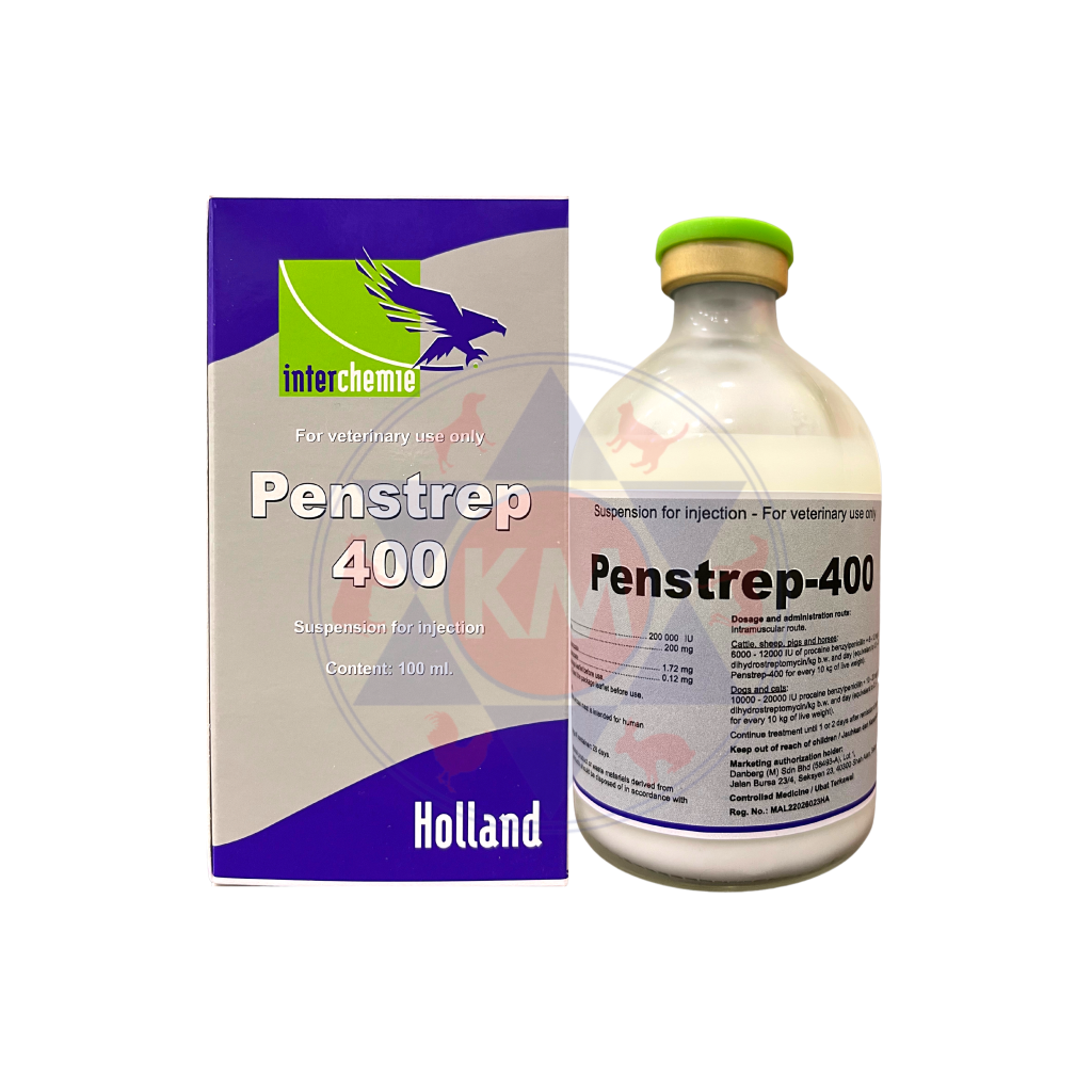 Pen & Strep Injection - 100ml - KM Vet Pharm Sdn Bhd