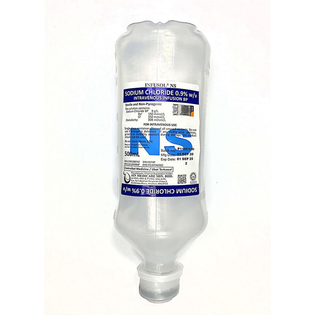 Normal Saline 500ml KM Vet Pharm Sdn Bhd