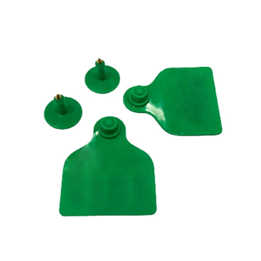 Cattle Green Ear Tag W/O Number - 50's - KM Vet Pharm Sdn Bhd